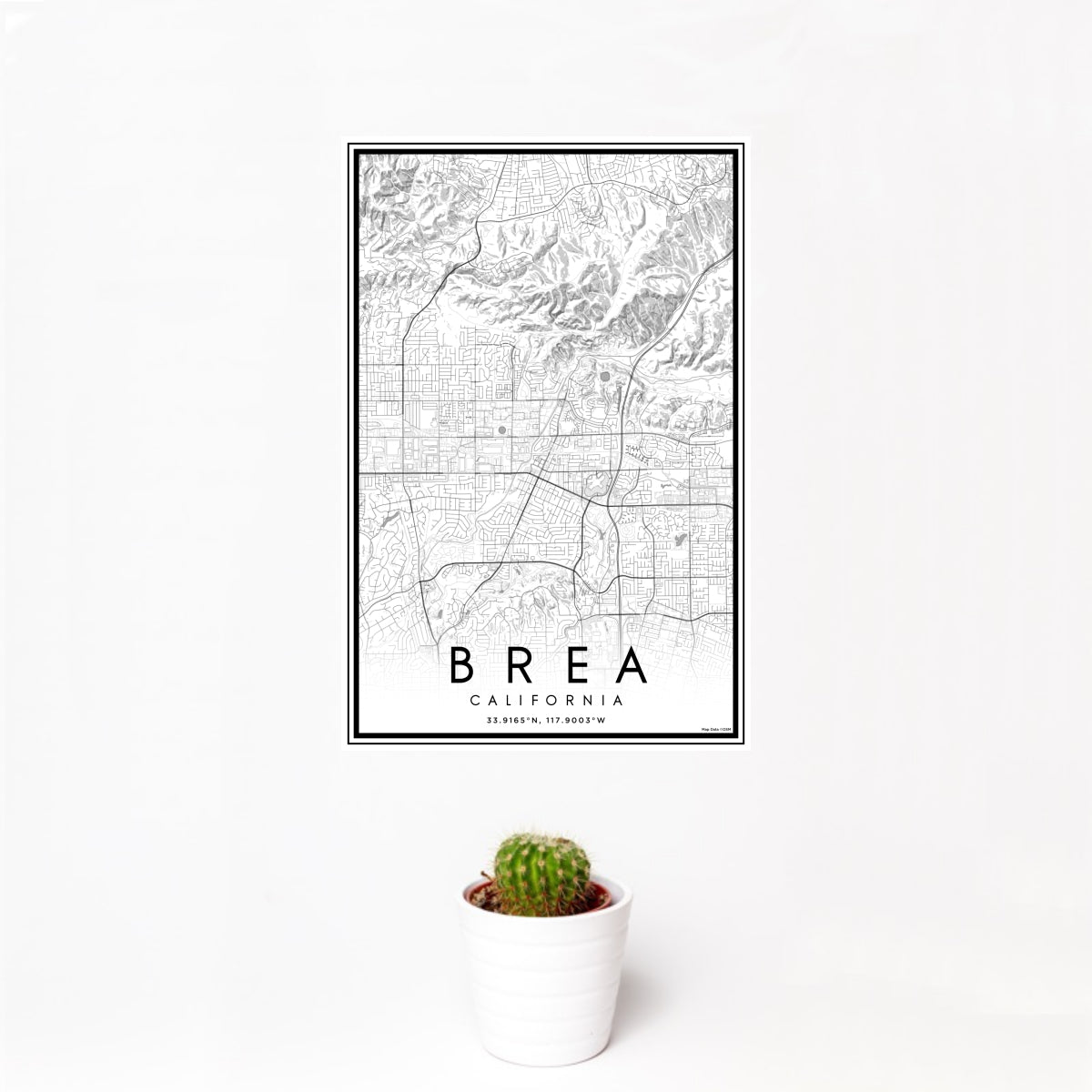 Brea - California Map Print in Classic — JACE Maps