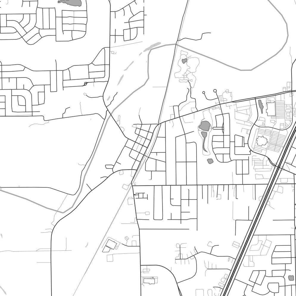 Buda - Texas Map Print in Classic — JACE Maps