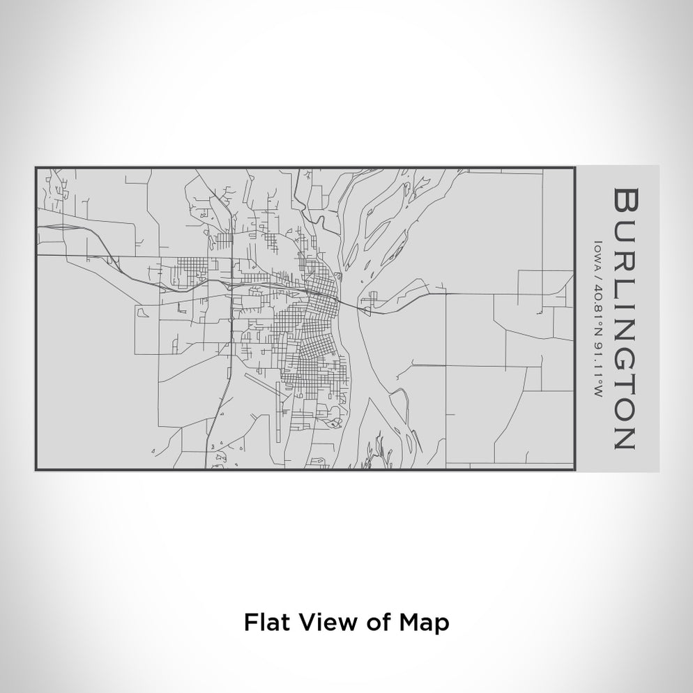 Burlington - Iowa Engraved Map Insulated Bottle — JACE Maps