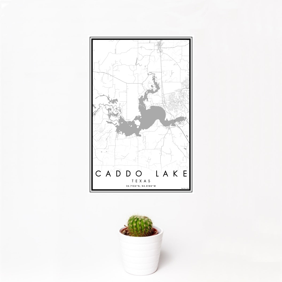 Caddo Lake - Texas Map Print in Classic — JACE Maps