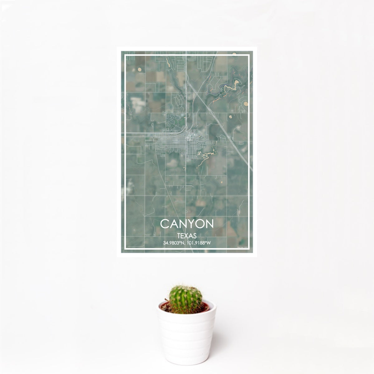 Canyon - Texas Map Print in Afternoon — JACE Maps