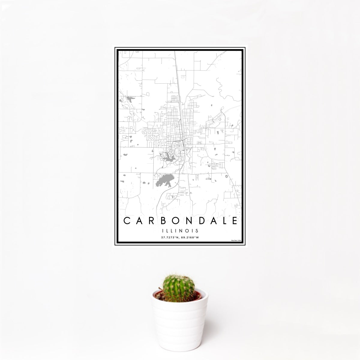 Carbondale - Illinois Map Print in Classic — JACE Maps