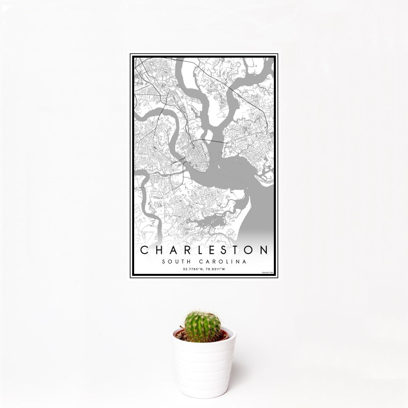 Charleston - South Carolina Map Print in Classic — JACE Maps