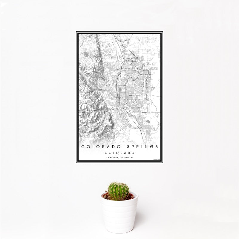 Colorado Springs - Colorado Map Print in Classic — JACE Maps