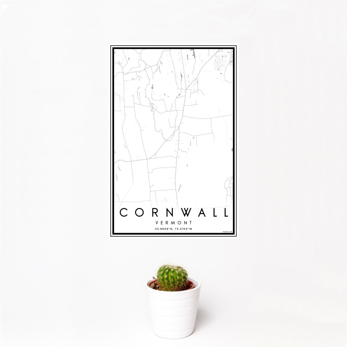 Cornwall - Vermont Map Print in Classic — JACE Maps