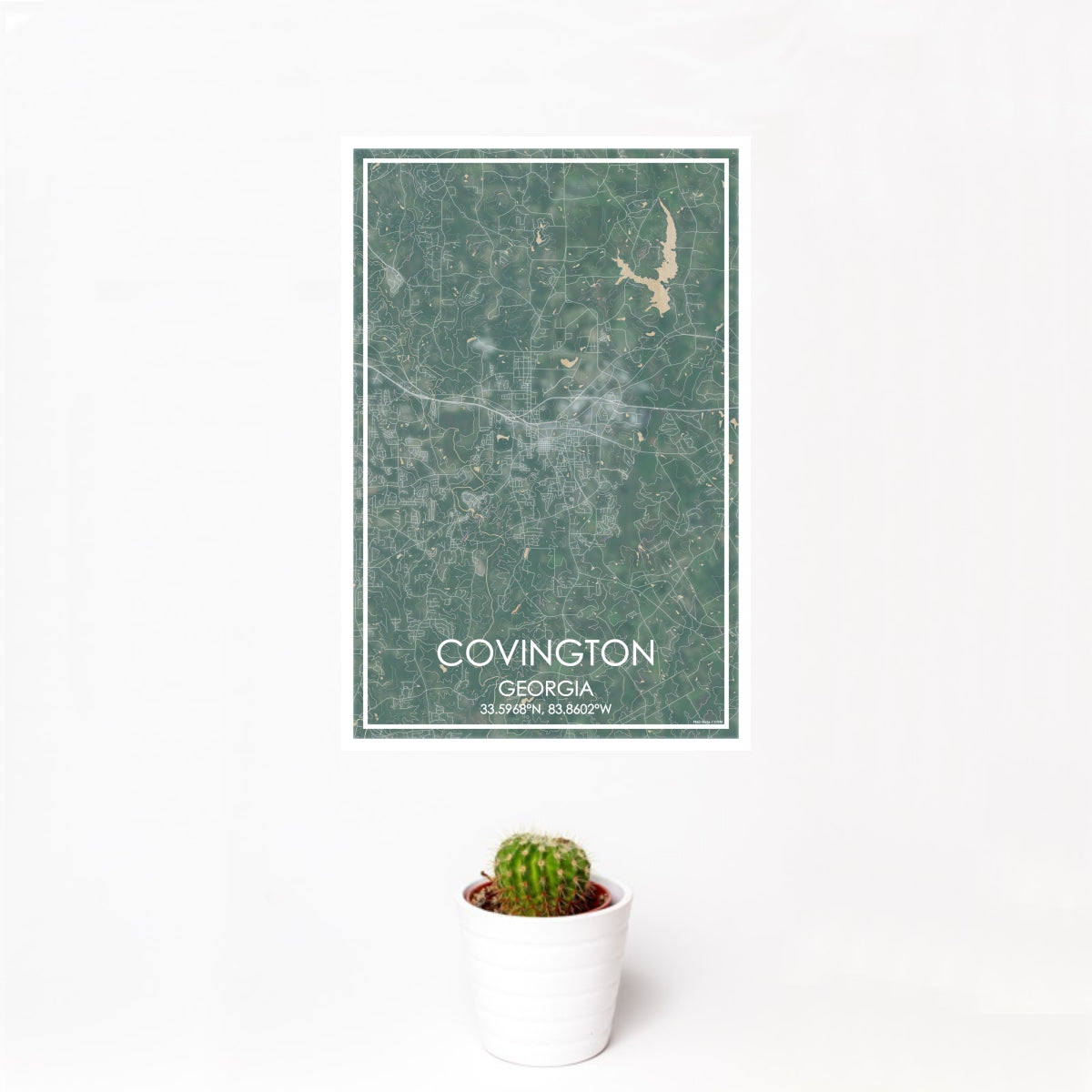 Covington - Georgia Map Print in Afternoon — JACE Maps