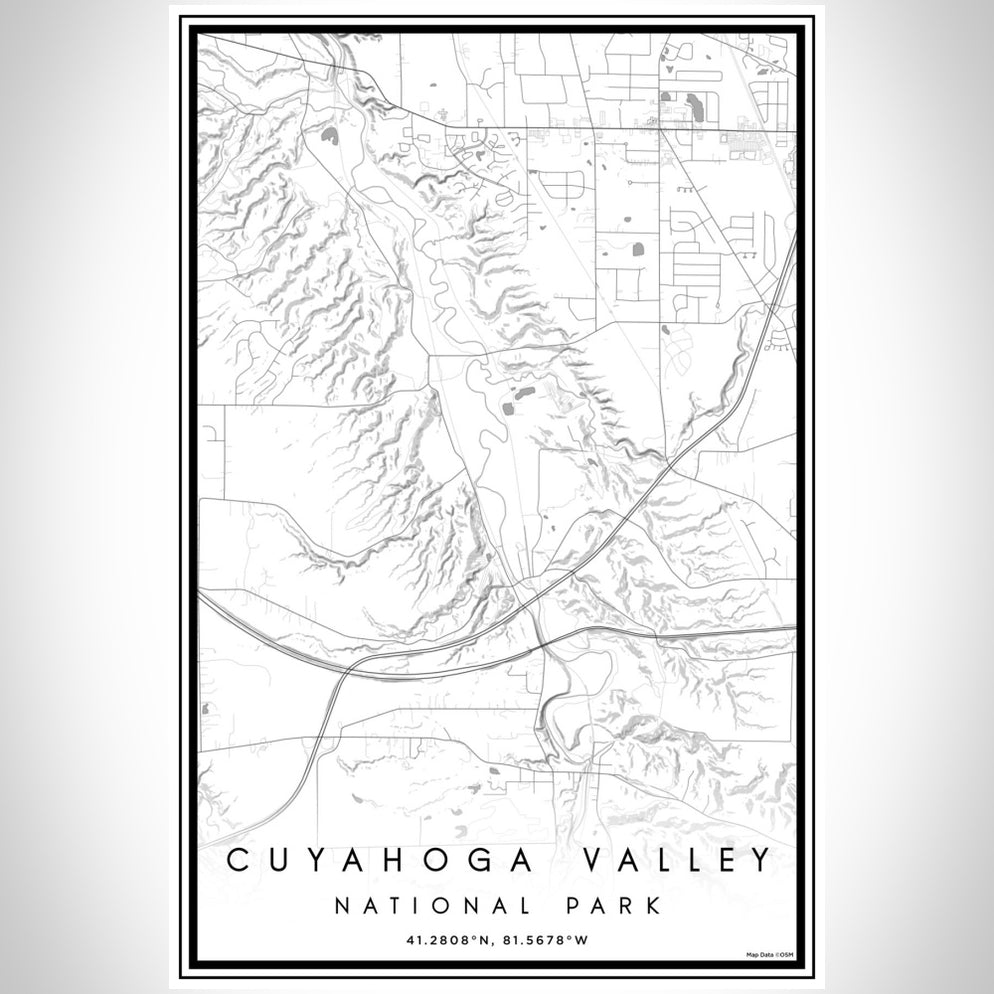Cuyahoga Valley National Park Map Print in Classic — JACE Maps