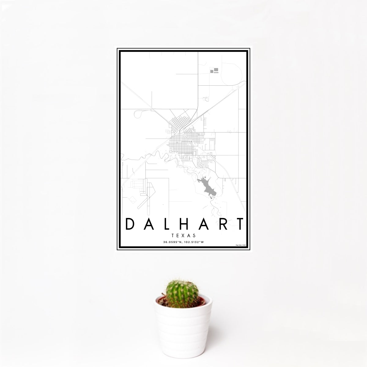 Dalhart - Texas Map Print in Classic — JACE Maps