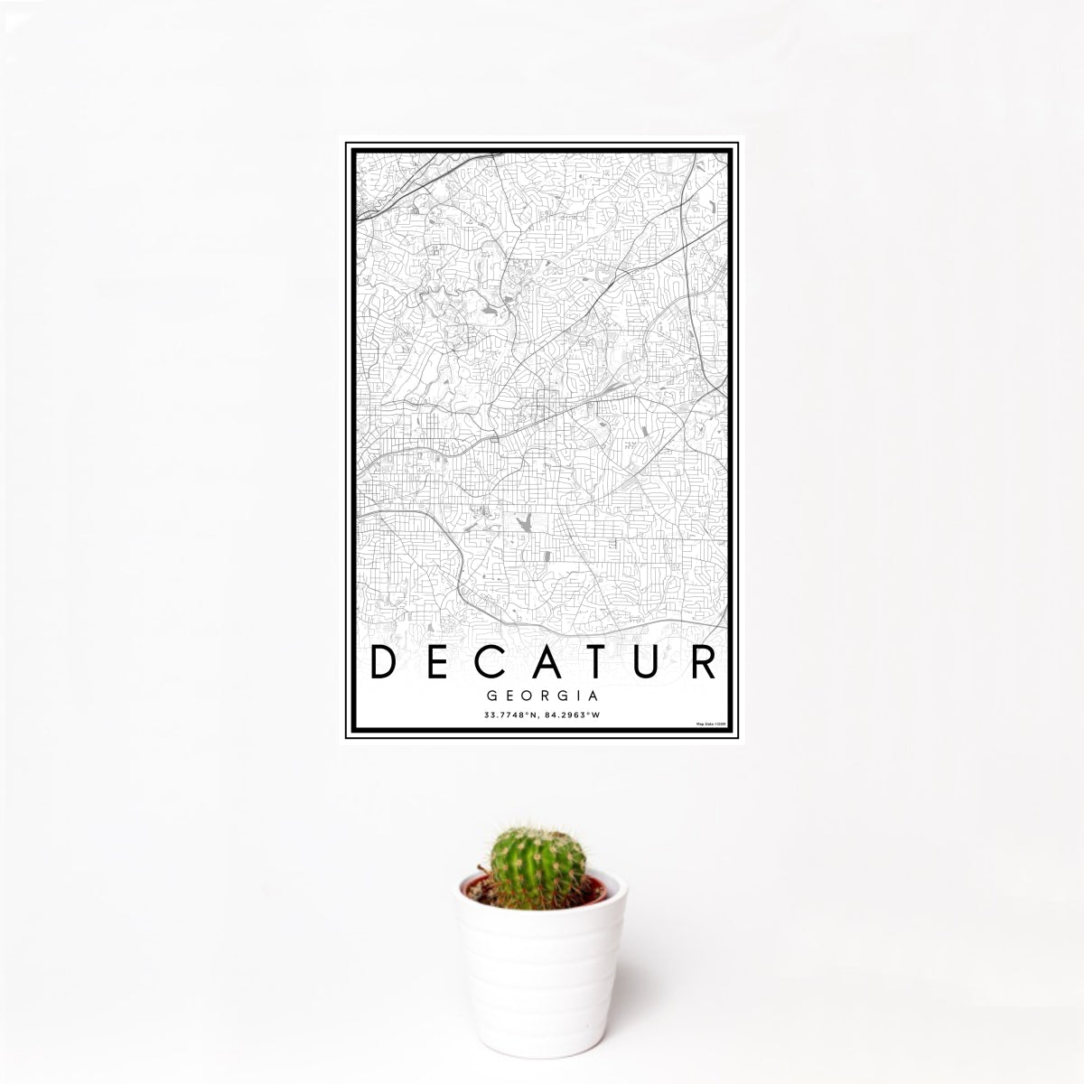 Decatur - Georgia Map Print in Classic — JACE Maps