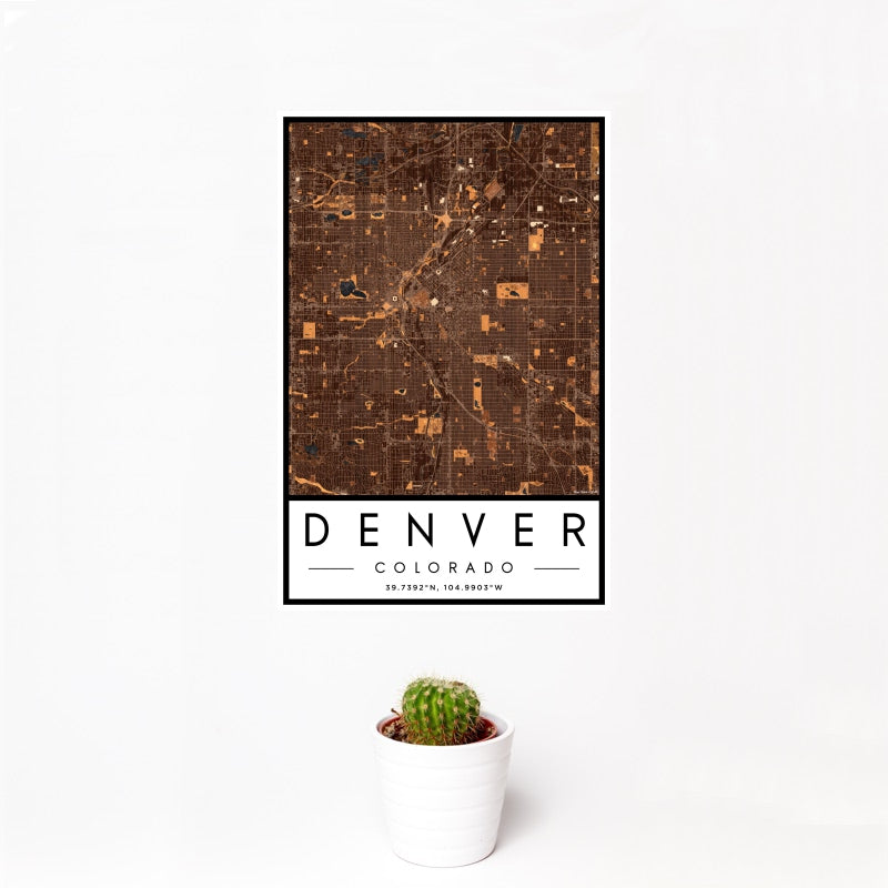 Denver - Colorado Map Print in Ember — JACE Maps