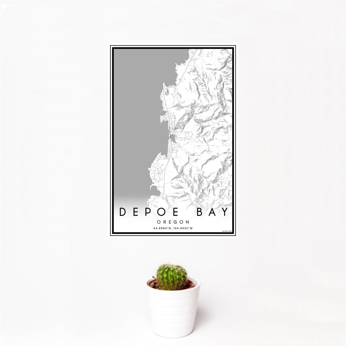 Depoe Bay - Oregon Map Print in Classic — JACE Maps