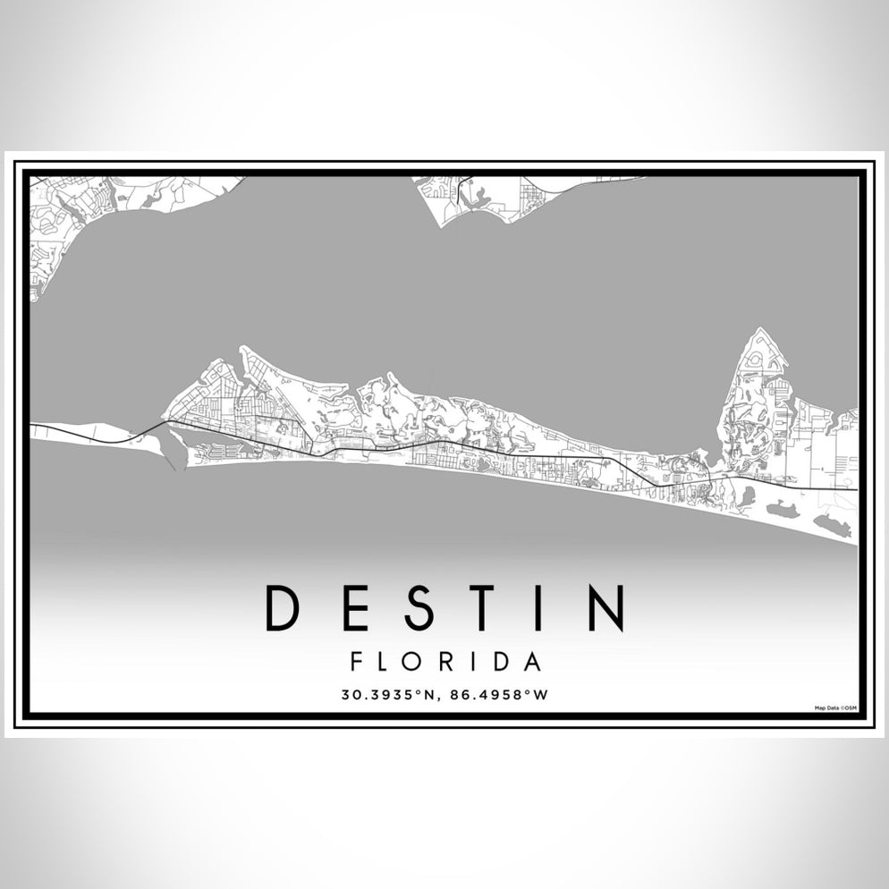 Destin - Florida Map Print in Classic — JACE Maps