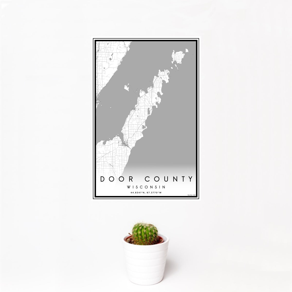 Door County - Wisconsin Map Print in Classic — JACE Maps