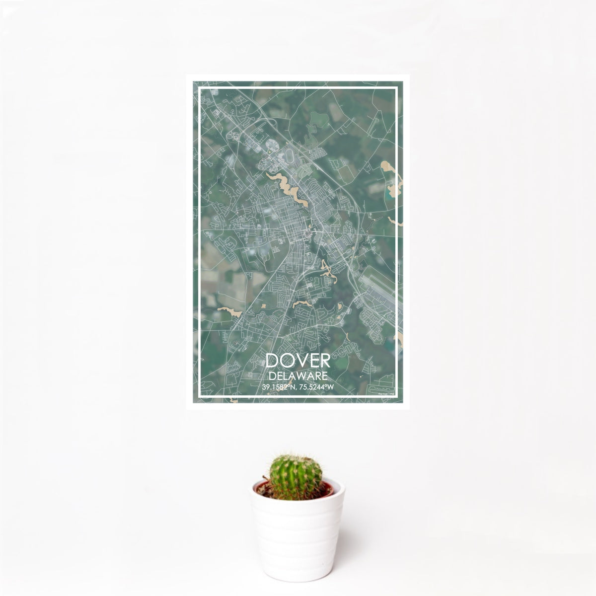 Dover - Delaware Map Print in Afternoon — JACE Maps