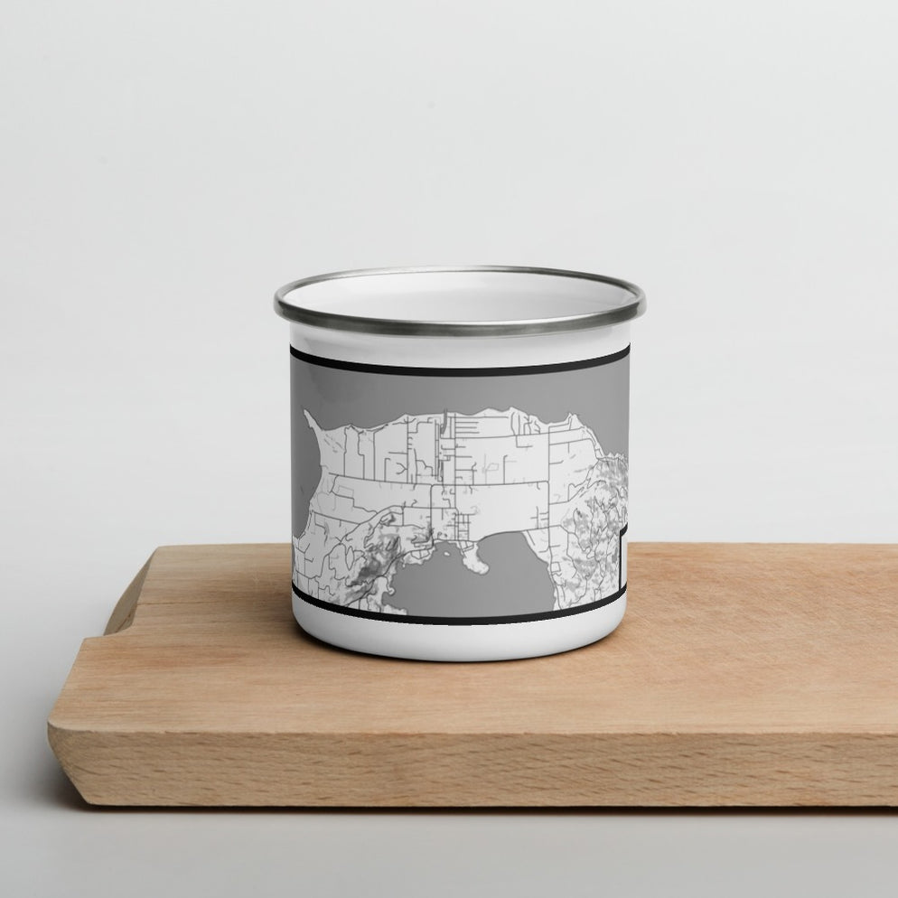 Eastsound - Washington Map Enamel Mug in Classic — JACE Maps