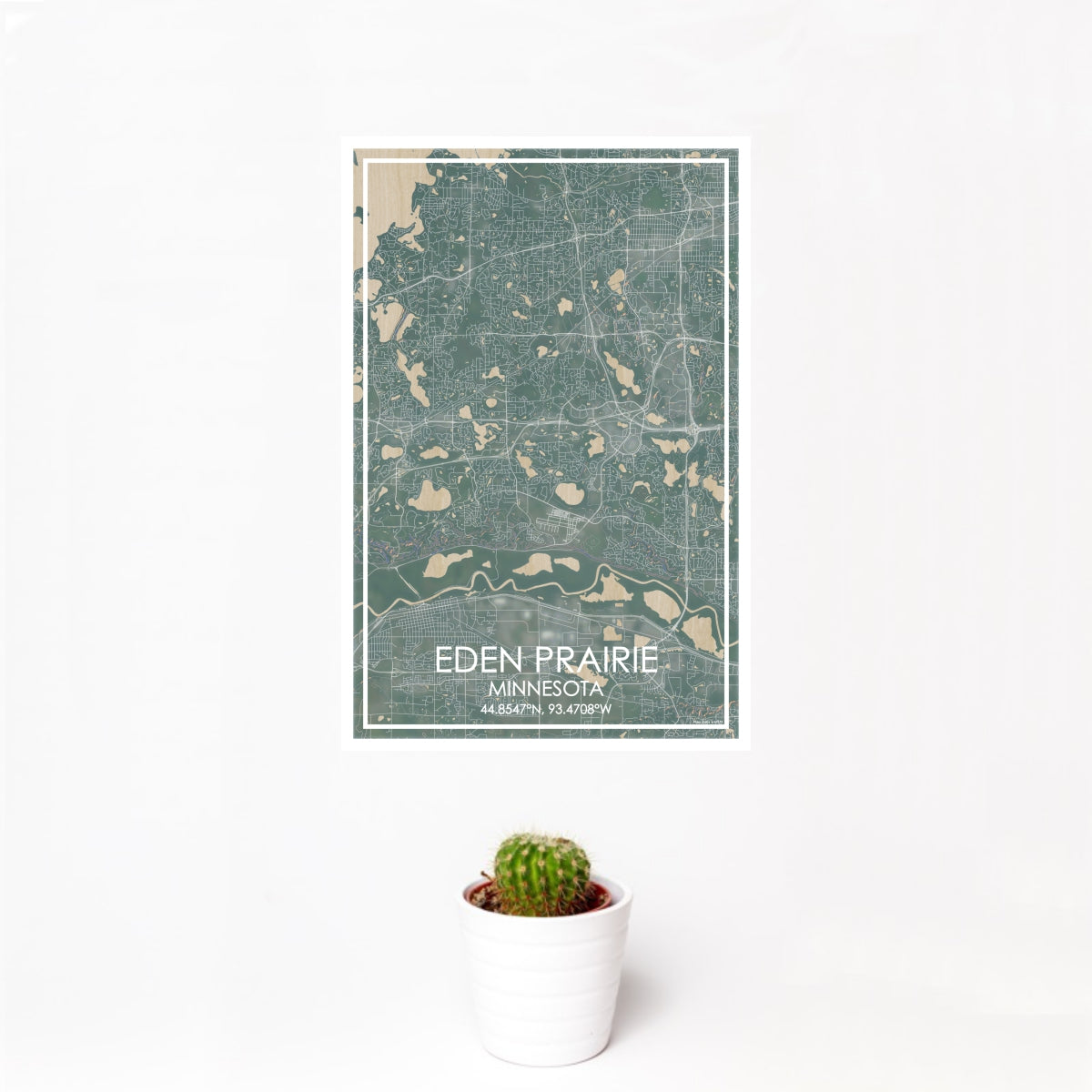 Eden Prairie - Minnesota Map Print in Afternoon — JACE Maps