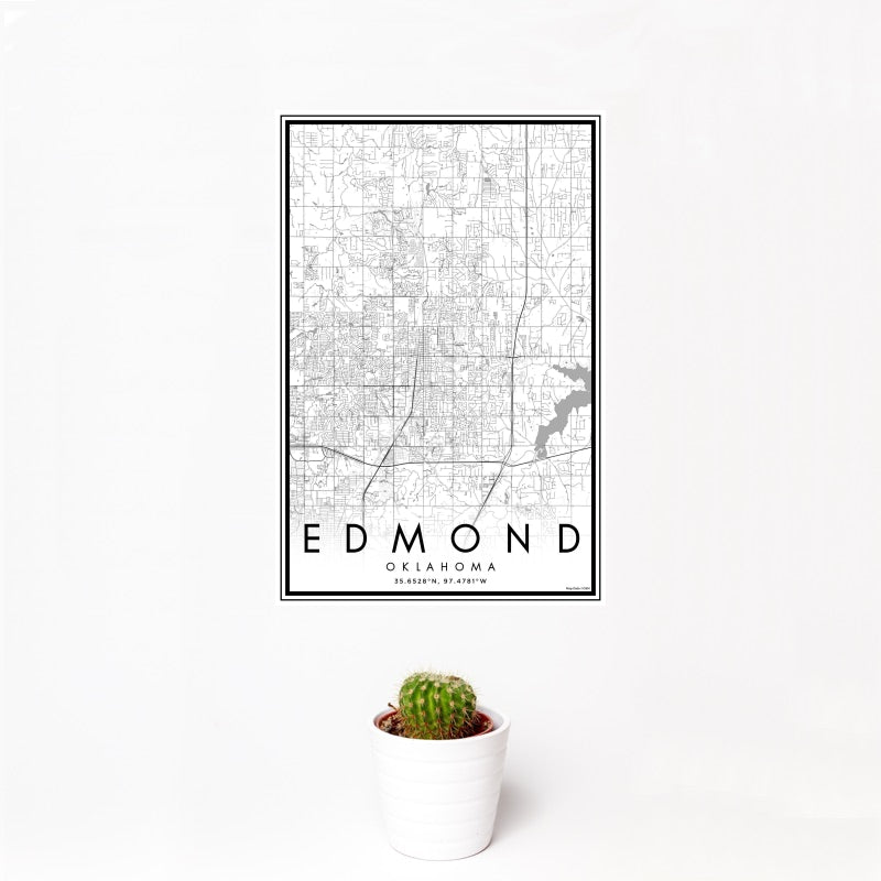 Edmond - Oklahoma Map Print in Classic — JACE Maps