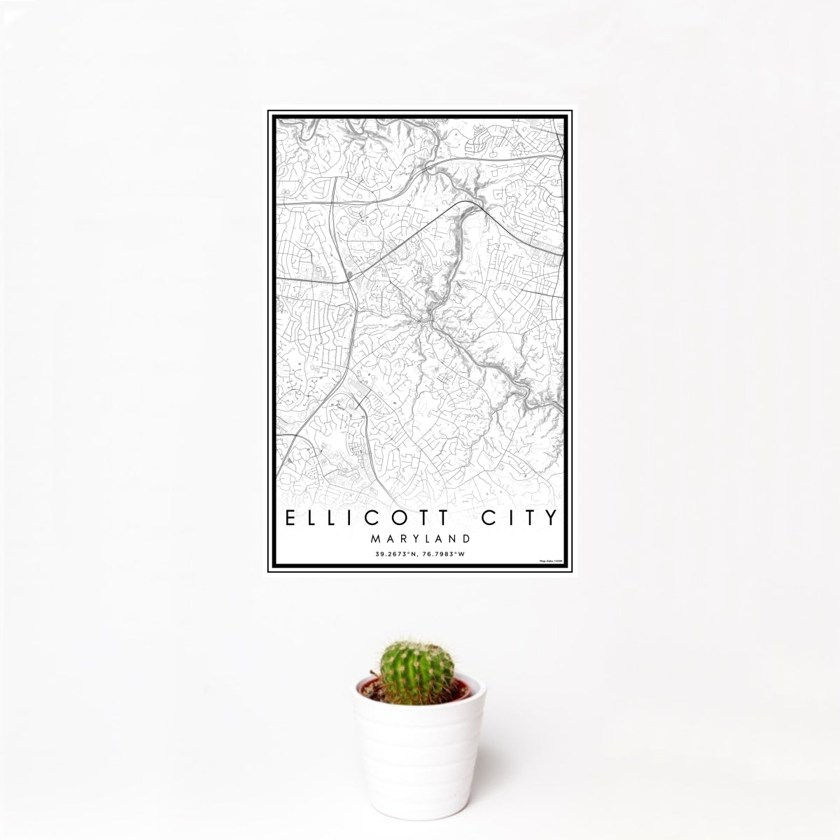 Ellicott City - Maryland Map Print in Classic — JACE Maps