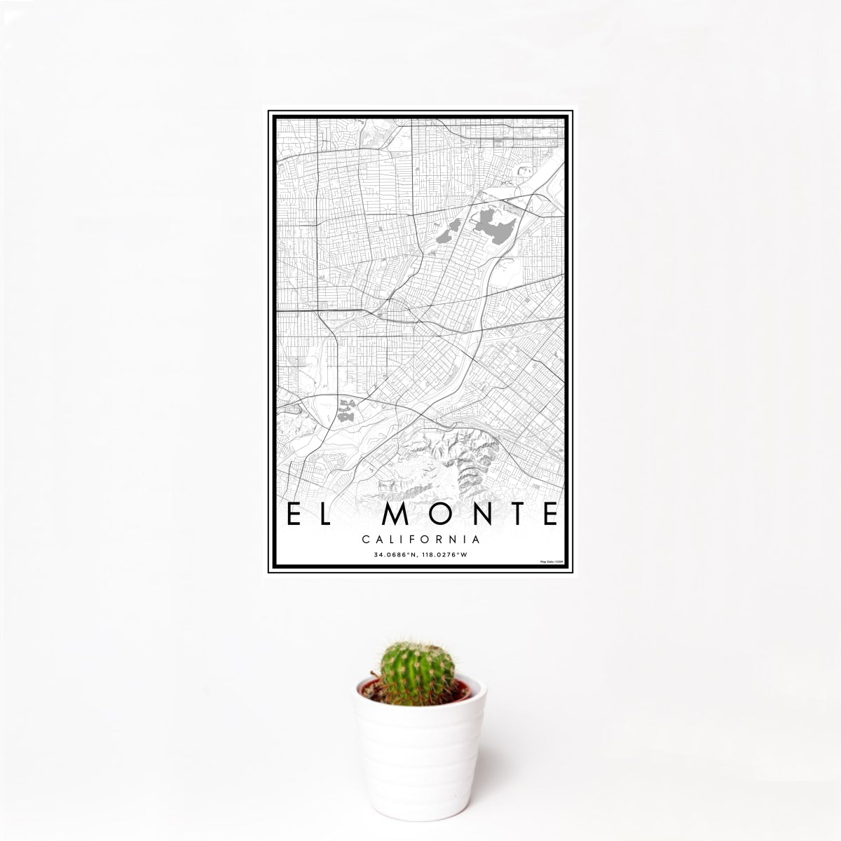 El Monte - California Map Print in Classic — JACE Maps