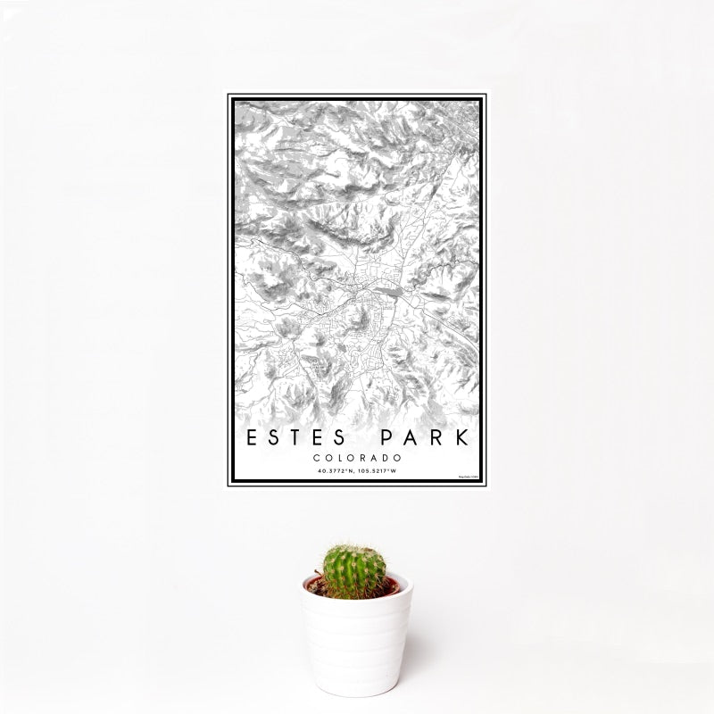 Estes Park - Colorado Map Print in Classic — JACE Maps