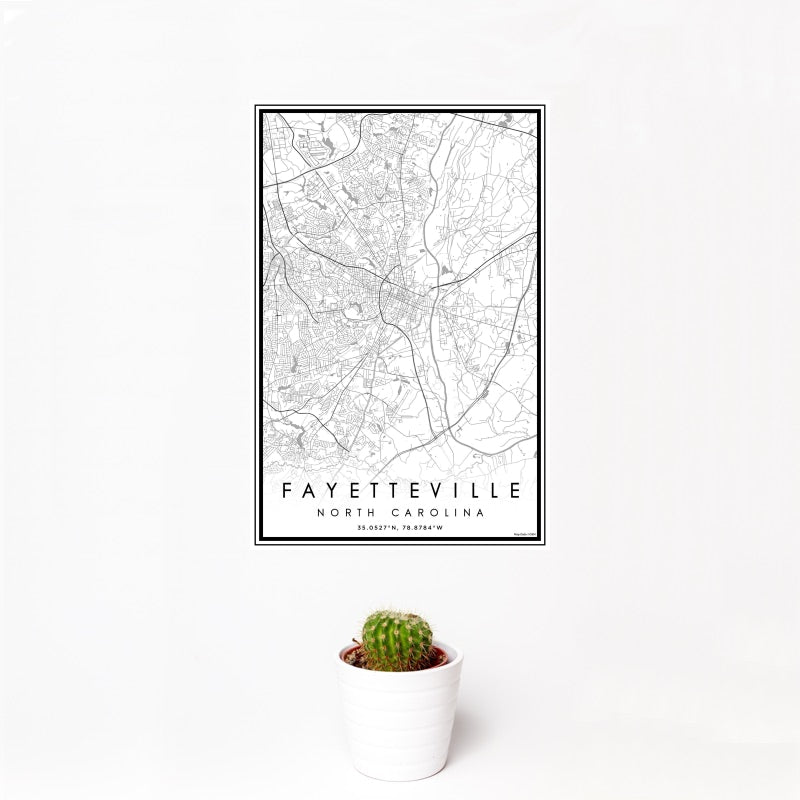 Fayetteville - North Carolina Map Print in Classic — JACE Maps