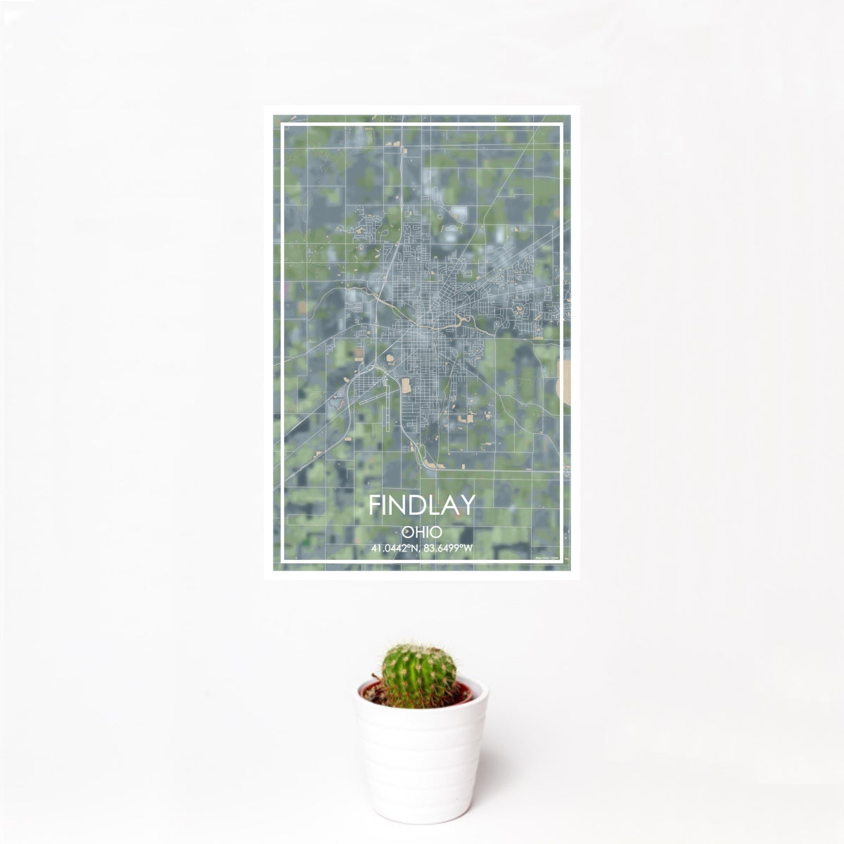 Findlay - Ohio Map Print in Afternoon — JACE Maps