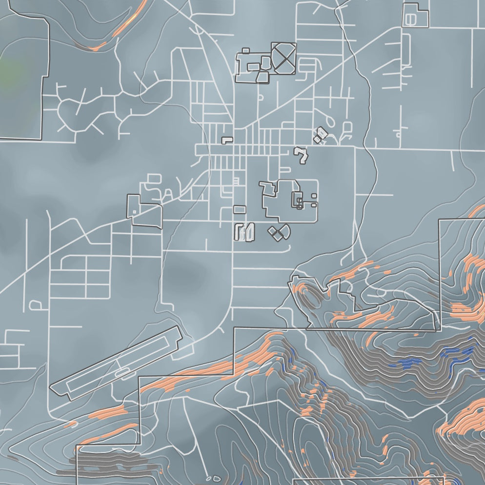Forks - Washington Map Print in Afternoon — JACE Maps