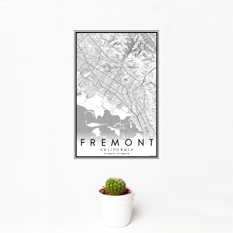 Fremont - California Map Print in Classic — JACE Maps