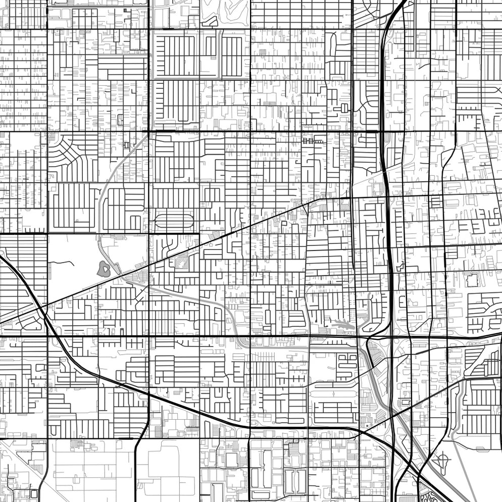 Gardena - California Map Print in Classic — JACE Maps