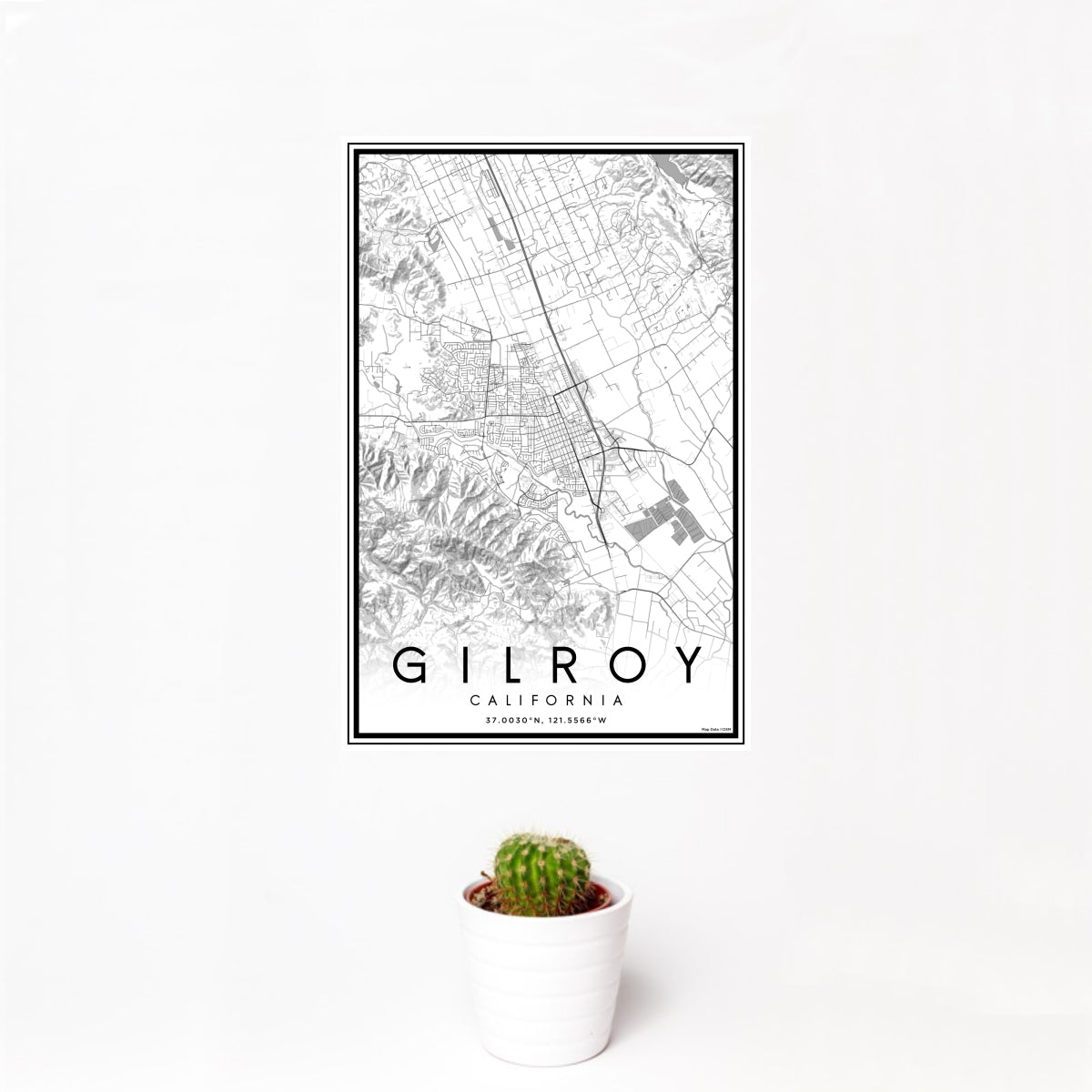 Gilroy - California Map Print in Classic — JACE Maps