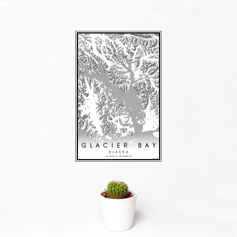 Glacier Bay - Alaska Map Print in Classic — JACE Maps