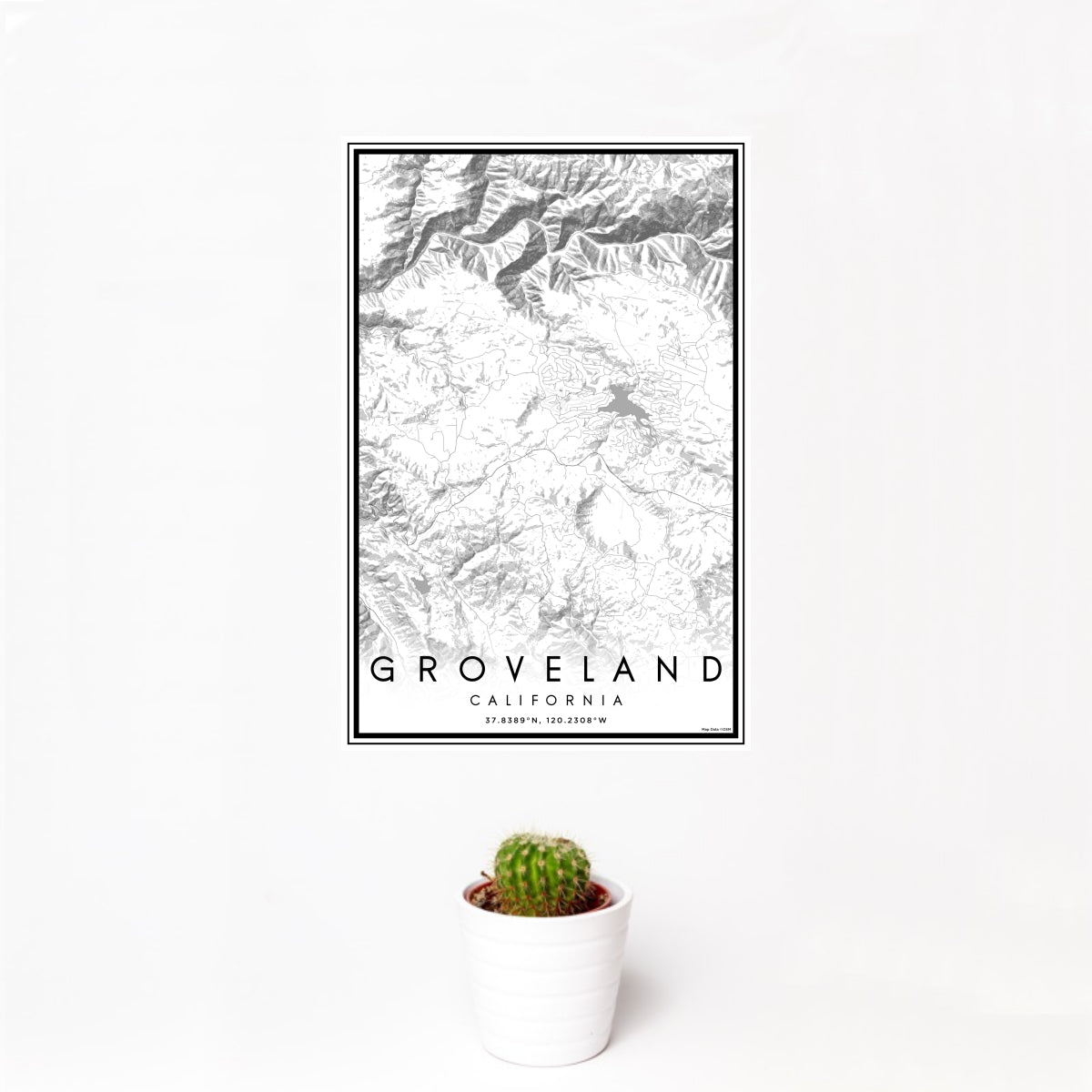 Groveland - California Map Print in Classic — JACE Maps