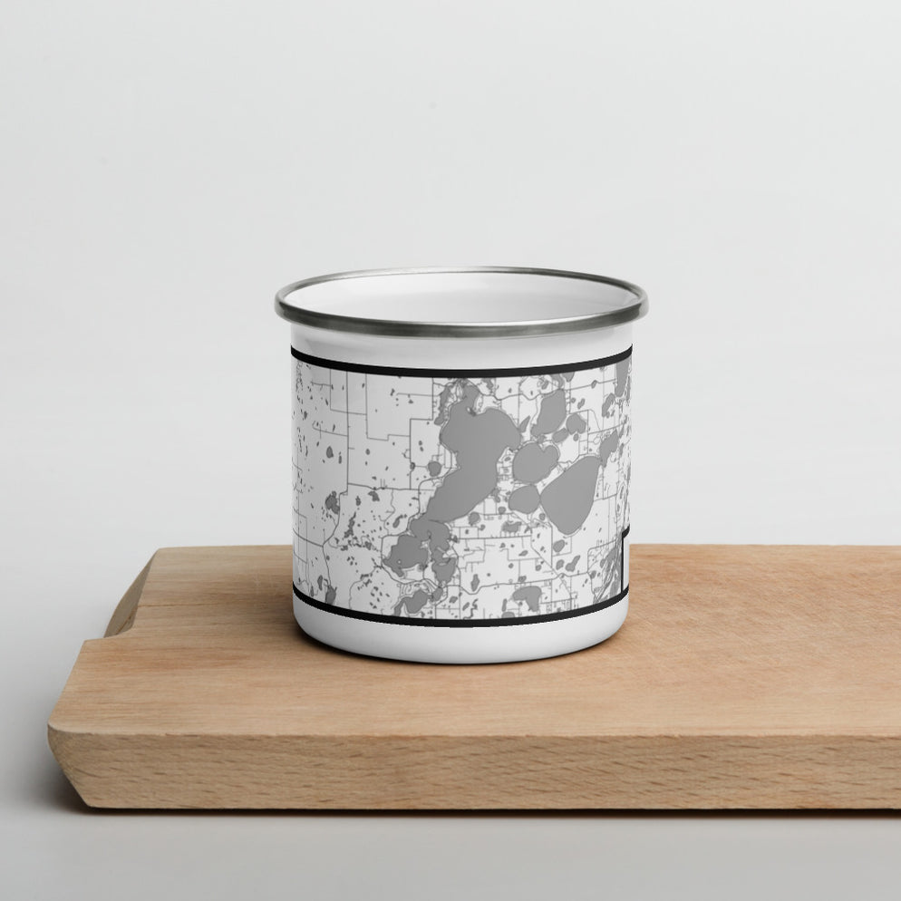 Gull Lake - Minnesota Map Enamel Mug in Classic — JACE Maps