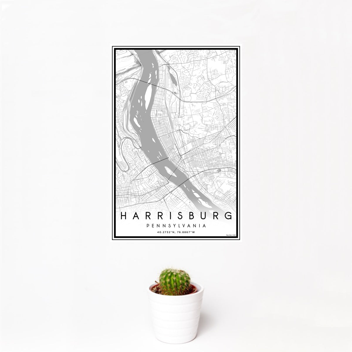 Harrisburg - Pennsylvania Map Print in Classic — JACE Maps