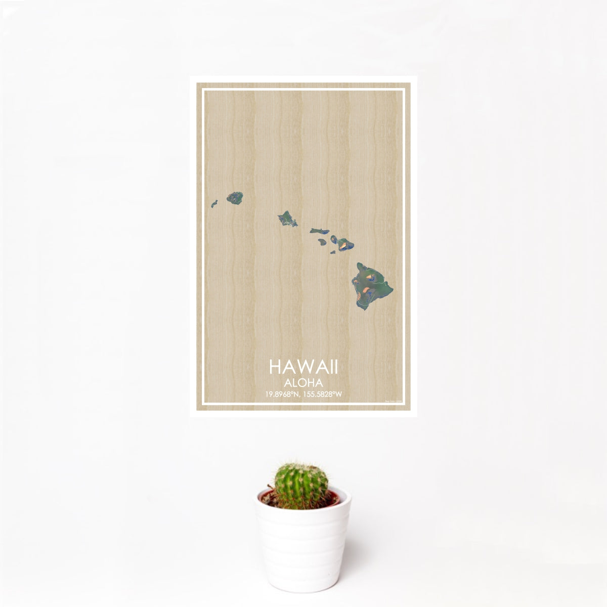 Hawaii - Aloha Map Print in Afternoon — JACE Maps