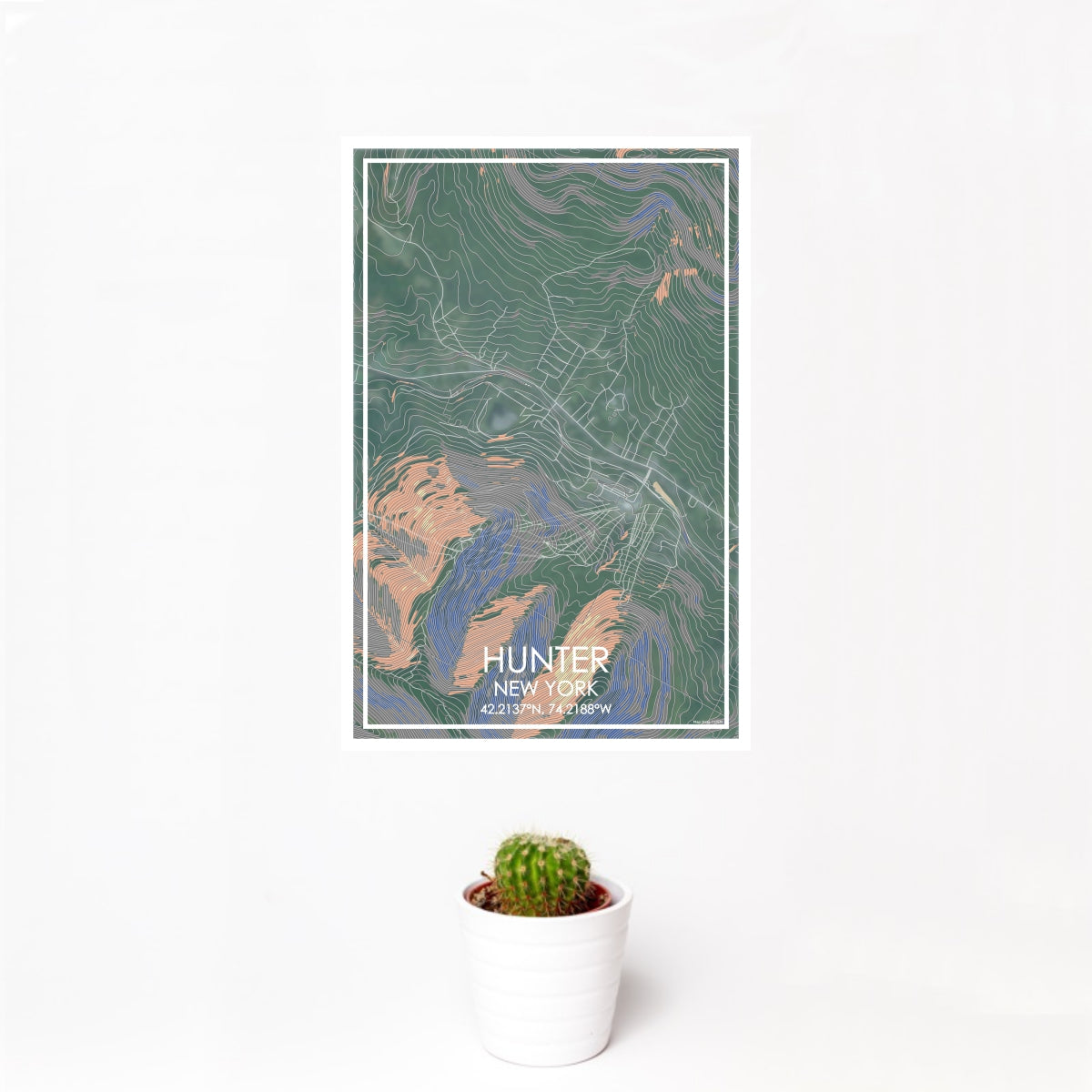 Hunter - New York Map Print in Afternoon — JACE Maps