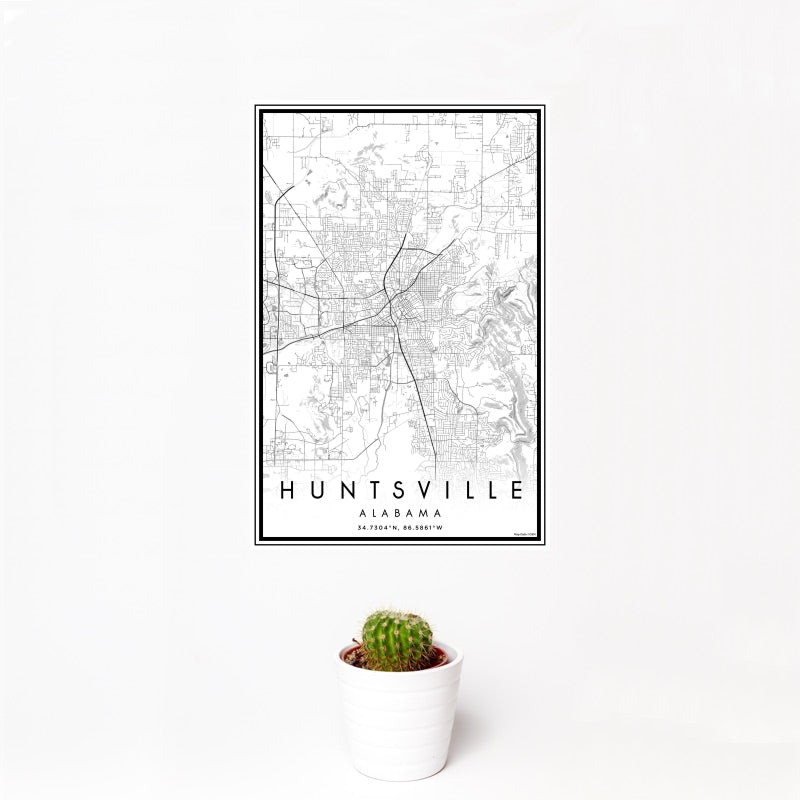 Huntsville - Alabama Map Print in Classic — JACE Maps