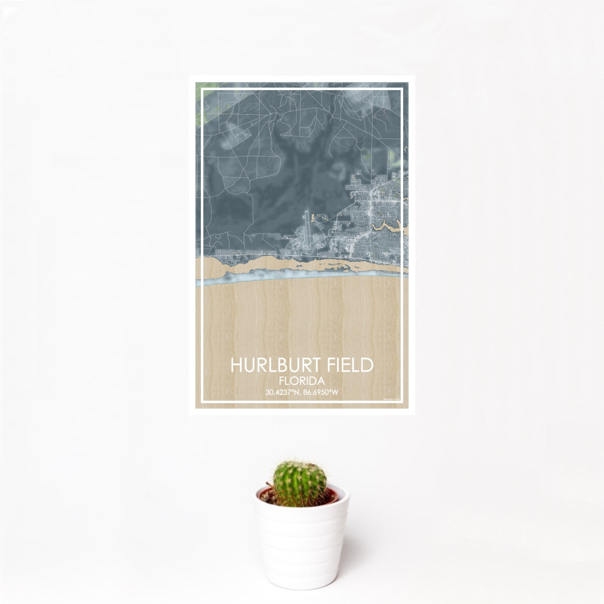 Hurlburt Field - Florida Map Print in Afternoon — JACE Maps
