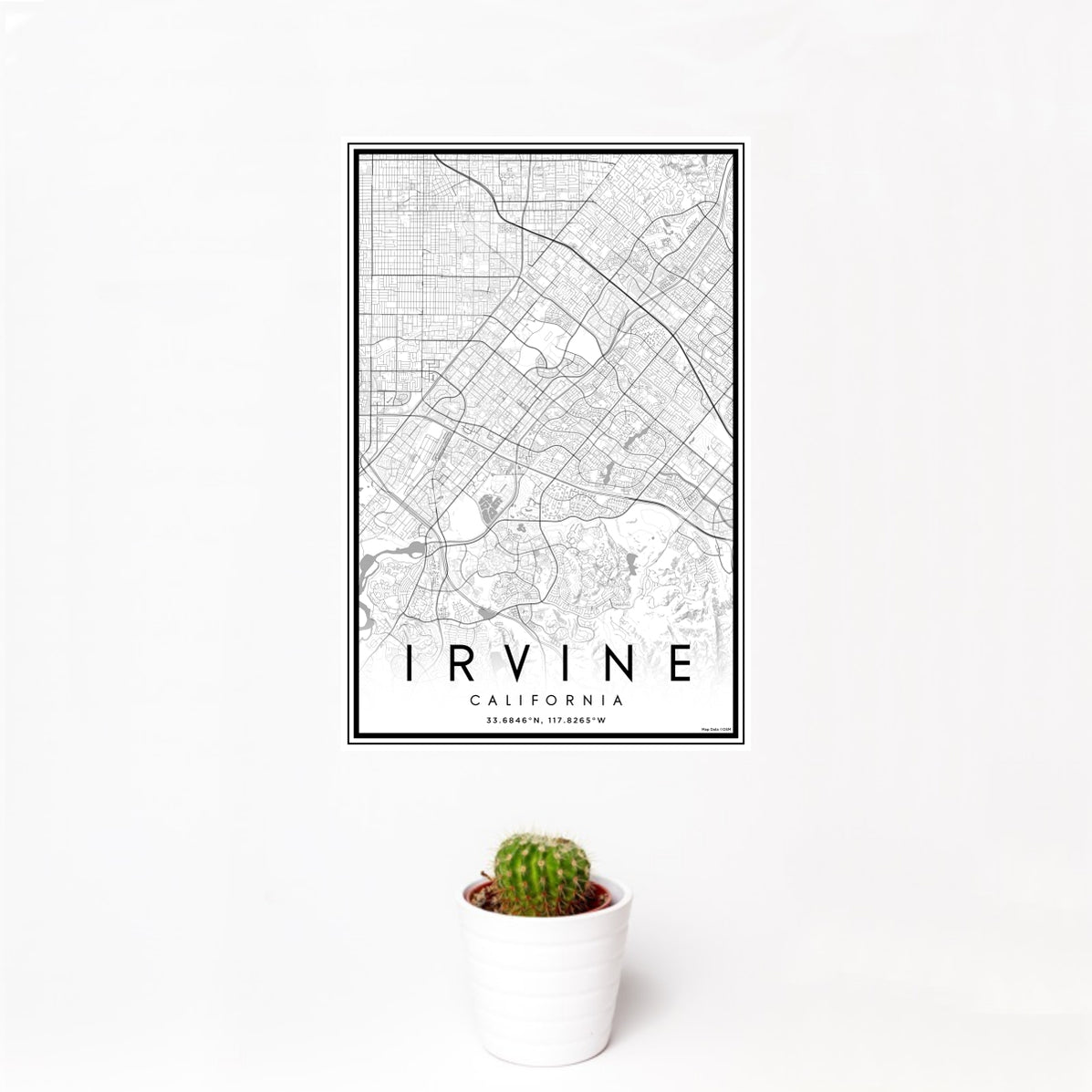 Irvine - California Map Print in Classic — JACE Maps