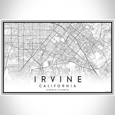 Irvine - California Map Print in Classic — JACE Maps