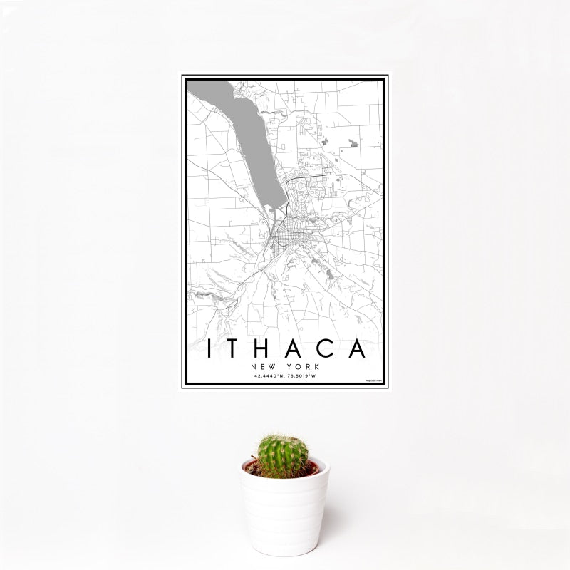 Ithaca - New York Map Print in Classic — JACE Maps
