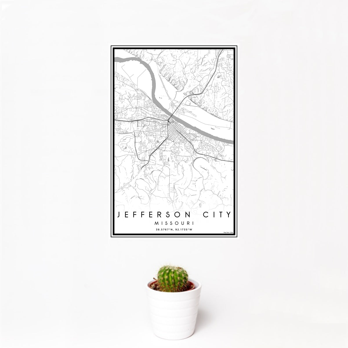 Jefferson City - Missouri Map Print in Classic — JACE Maps