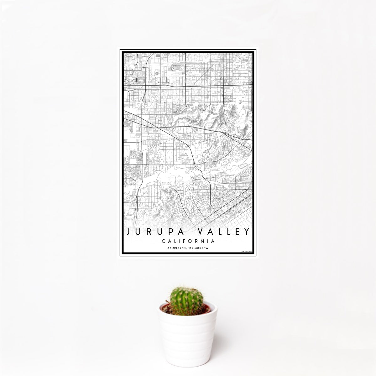 Jurupa Valley - California Map Print in Classic — JACE Maps
