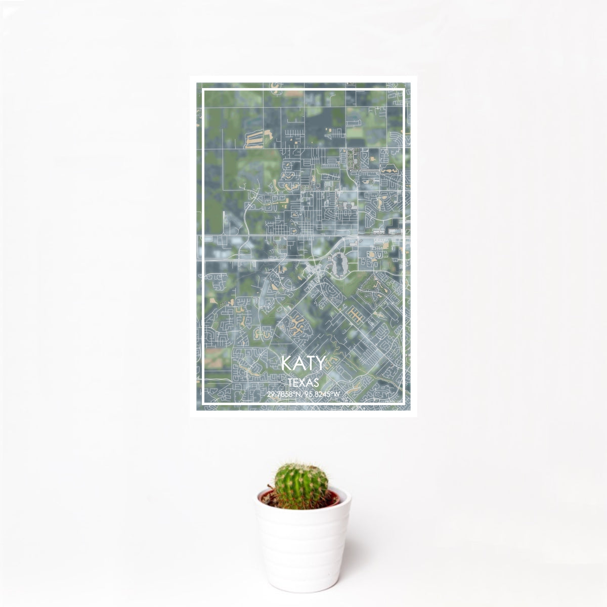 Katy - Texas Map Print in Afternoon — JACE Maps