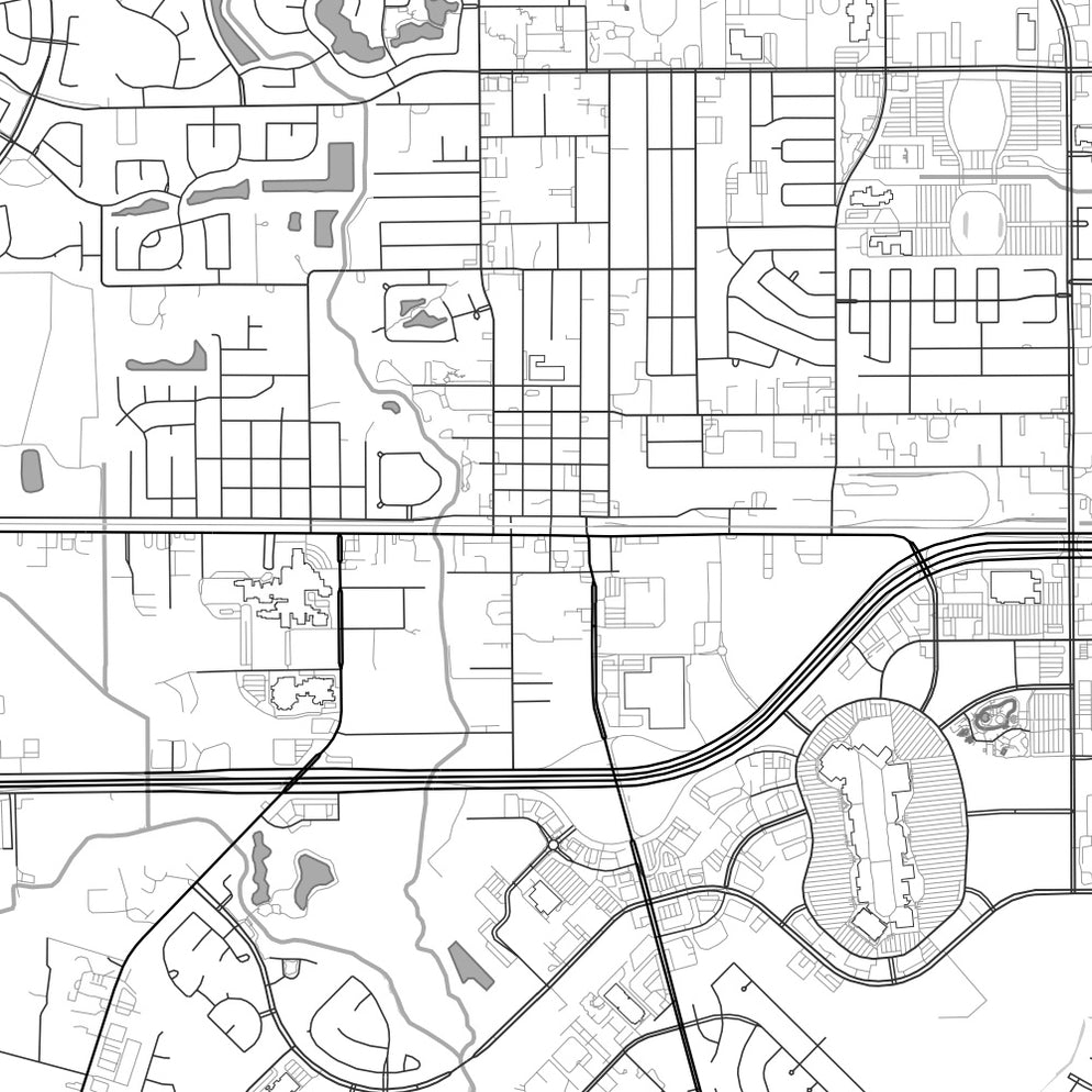 Katy - Texas Map Print in Classic — JACE Maps