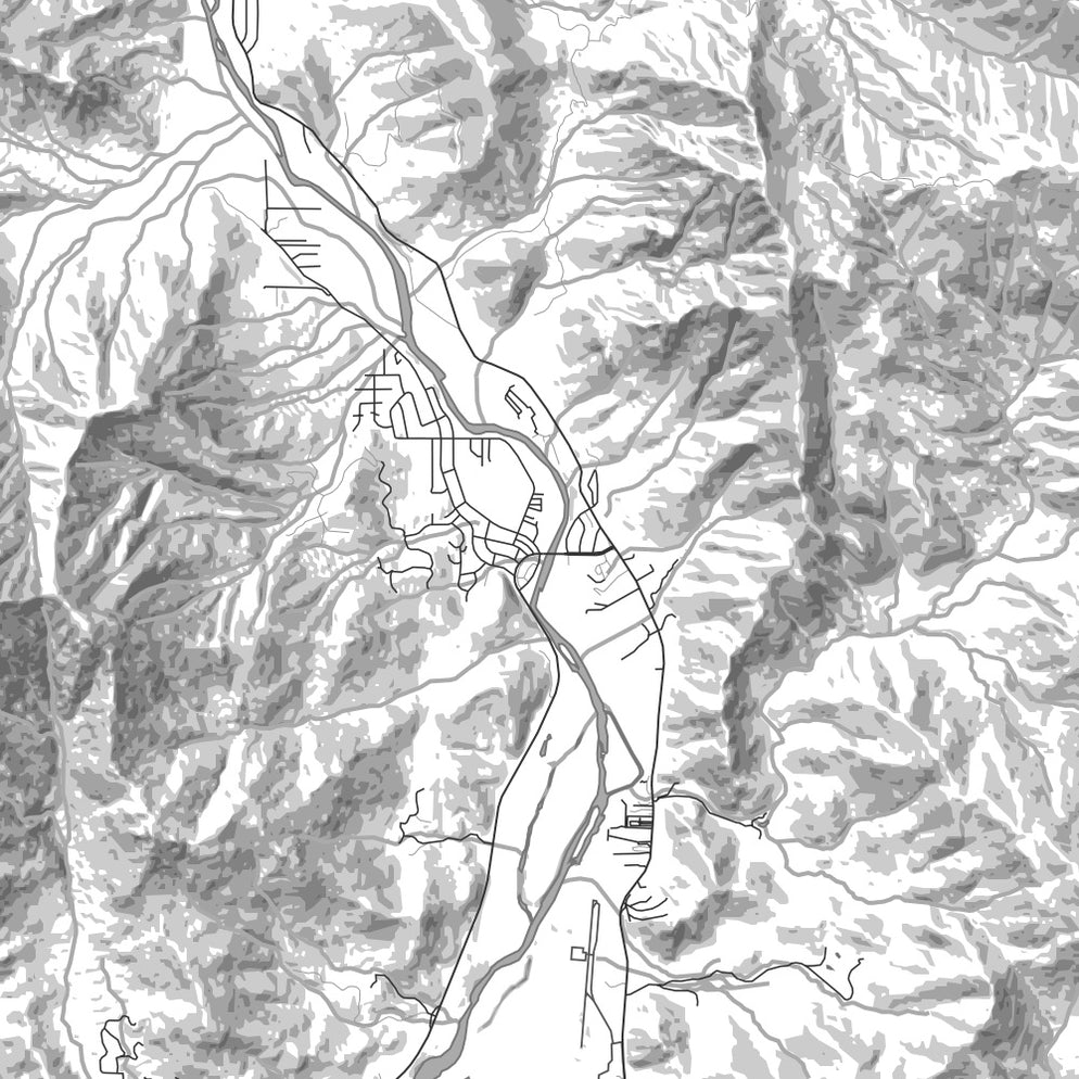 Kernville - California Map Print in Classic — JACE Maps