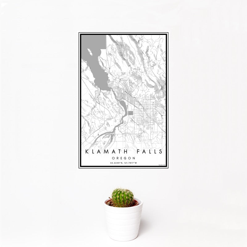 Klamath Falls - Oregon Map Print in Classic — JACE Maps