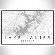 Lake Lanier - Georgia Map Print in Classic — JACE Maps