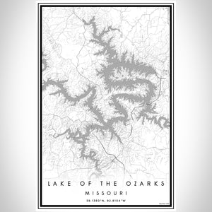 Lake of the Ozarks - Missouri Map Print in Classic — JACE Maps