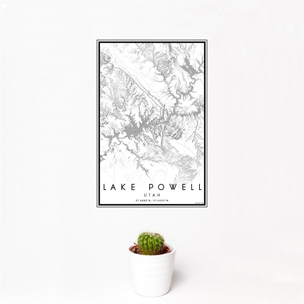 Lake Powell - Utah Map Print in Classic — JACE Maps